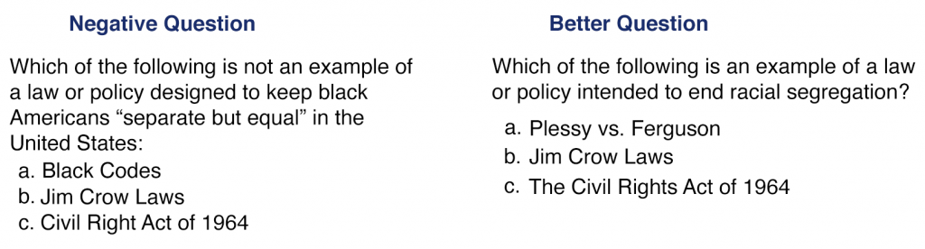 Writing Effective Multiple Choice Questions | Knowledge Base Writing Effective Multiple Choice Questions | Knowledge Base